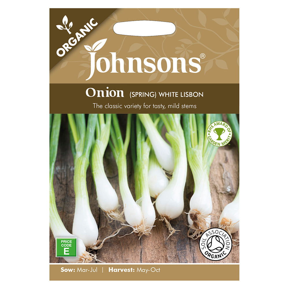 Johnsons Organic Onion (Spring) White Lisbon Seeds – DeWaldens Garden ...