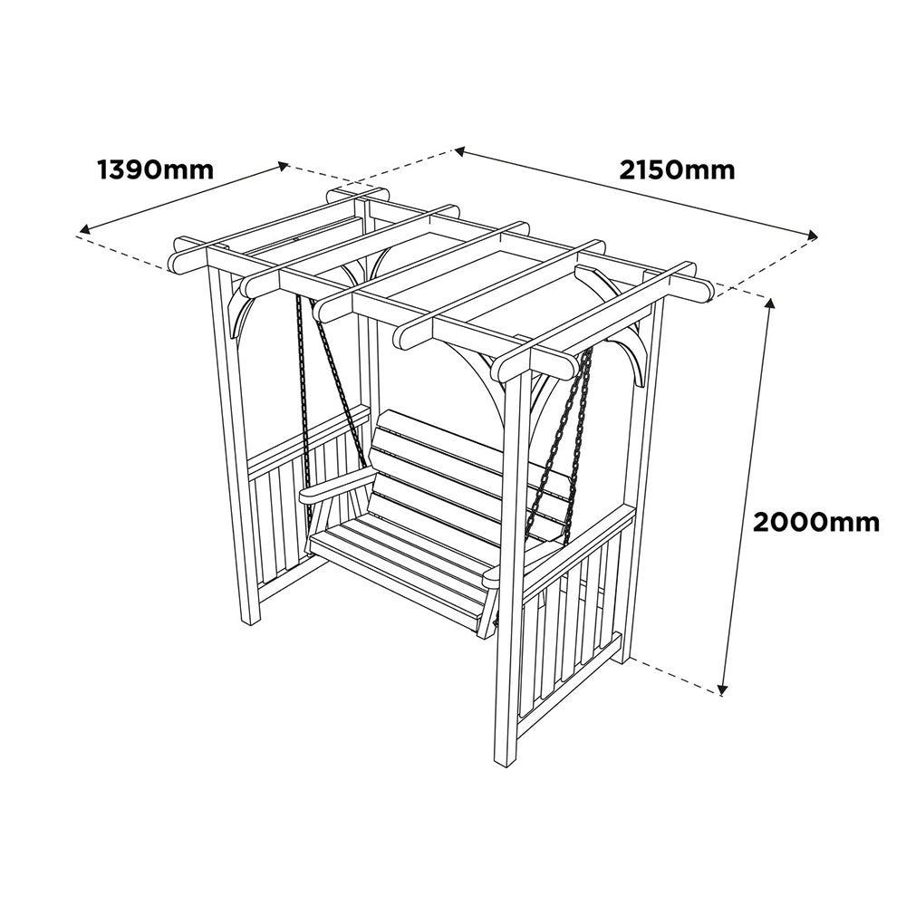 Appleton Swing Arbour – DeWaldens Garden Centre