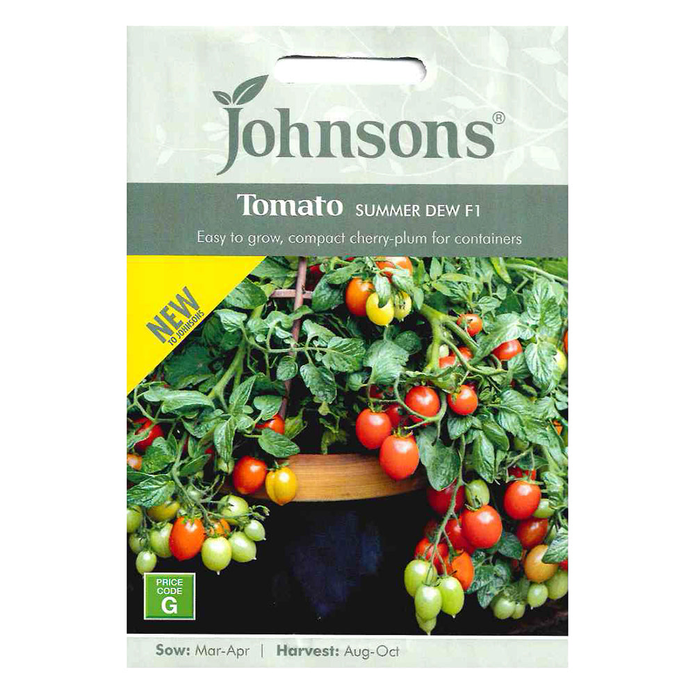 Johnsons Tomato Summer Dew F1 Seeds – DeWaldens Garden Centre