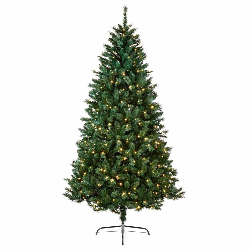 Premier Pre-Lit Nordic Fir Hinged Tree 2.1m | DeWaldens Garden Centre