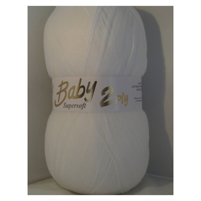 Woolcraft Baby Soft 2ply Yarn - 100g White – DeWaldens Garden Centre
