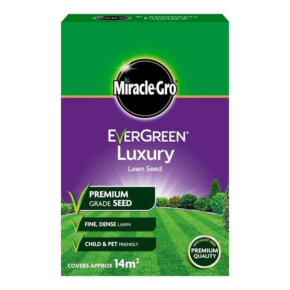Miracle-Gro Evergreen Luxury Grass Seed 420g – DeWaldens Garden Centre