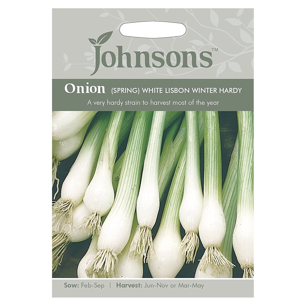 Johnsons Onion (Spring) White Lisbon Seeds – DeWaldens Garden Centre