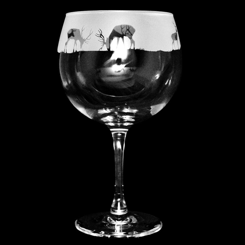 Animo Glass - Stag Gin Balloon – DeWaldens Garden Centre