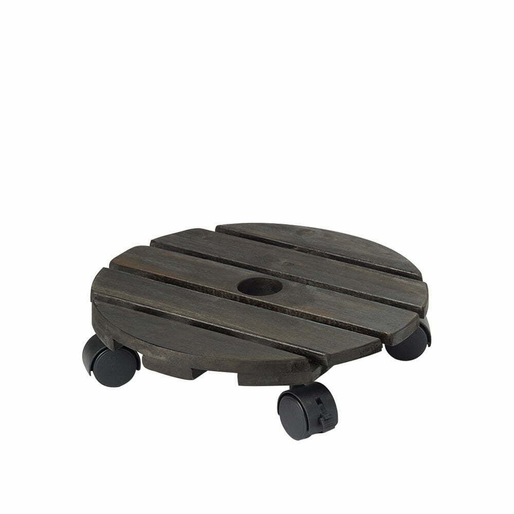 Apta Wooden Wheeled Pot Stand – DeWaldens Garden Centre