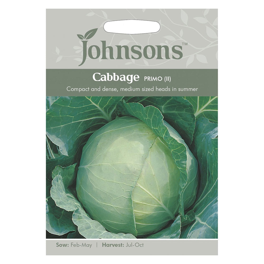 Johnsons Cabbage Primo (II) Seeds – DeWaldens Garden Centre