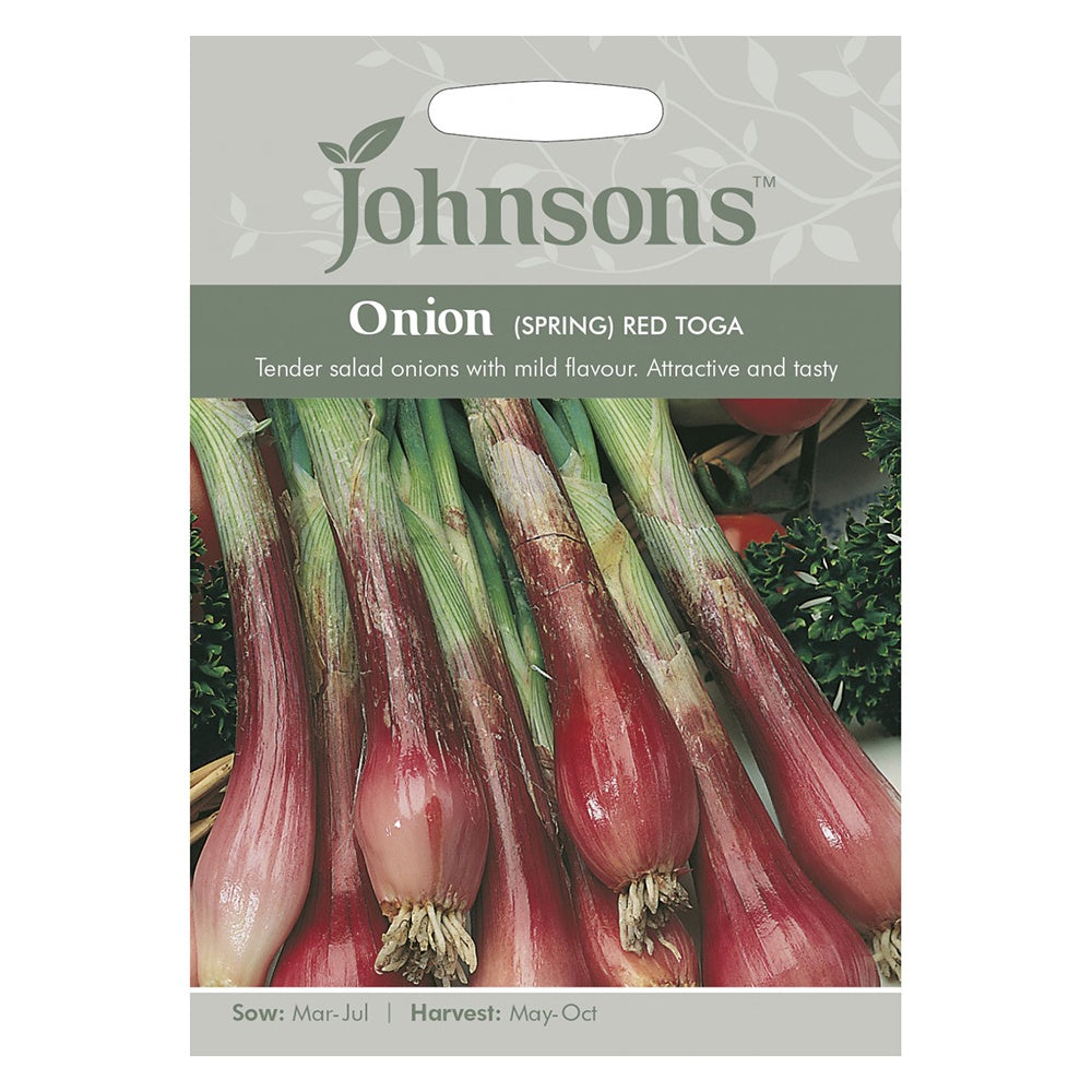 Johnsons Onion (Spring) Red Toga Seeds – DeWaldens Garden Centre