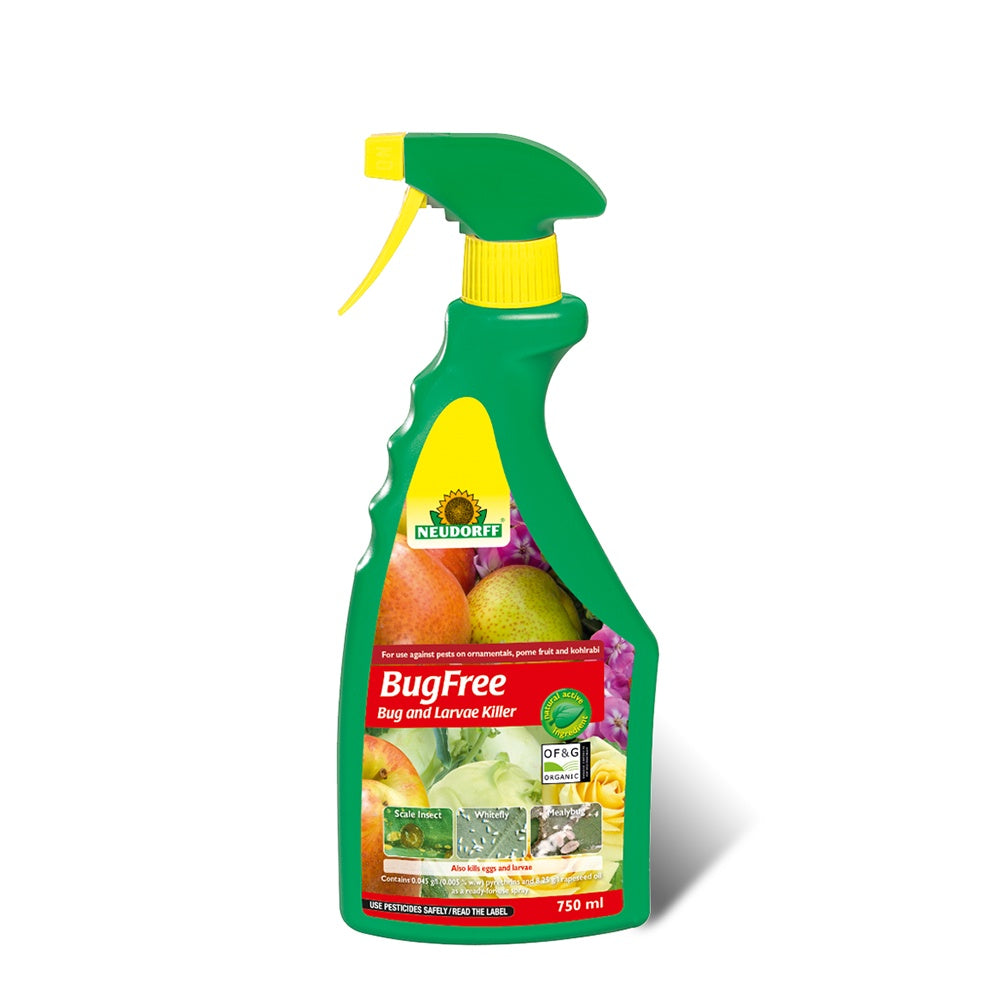 Neudorff BugFree Bug & Larvae Killer 750ml PYROL RTU – DeWaldens Garden Centre