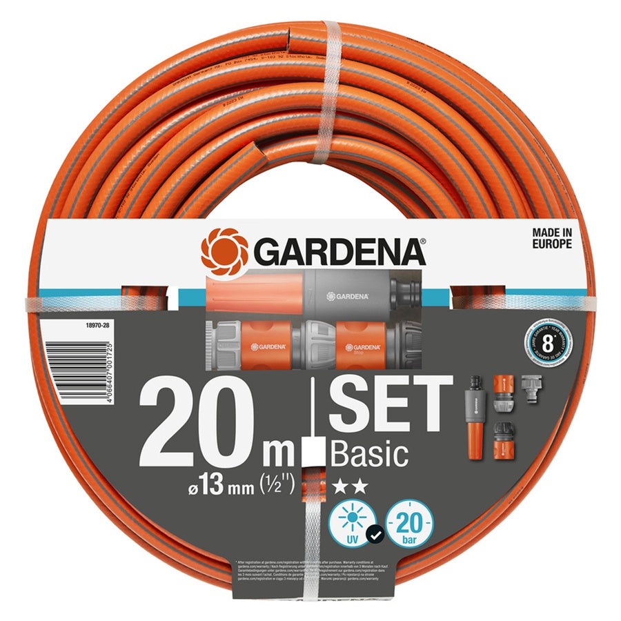 Gardena Basic Hose Set (20m) – DeWaldens Garden Centre