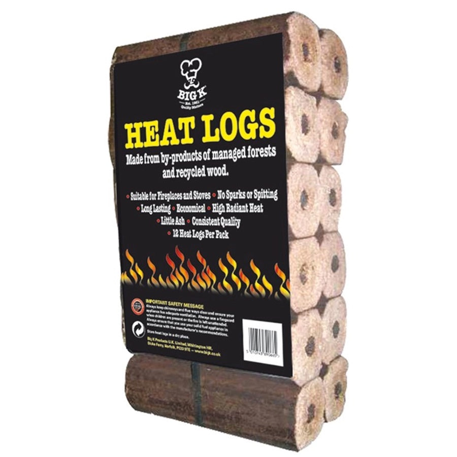 Big K Heat Logs - Pack of 12 – DeWaldens Garden Centre