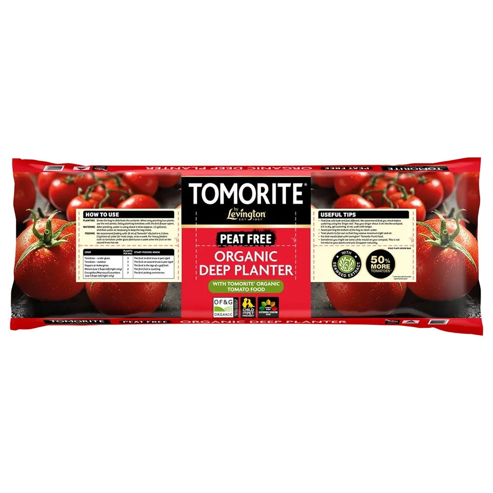 Levington Tomorite Peat Free Organic Planter 42ltr – DeWaldens Garden ...