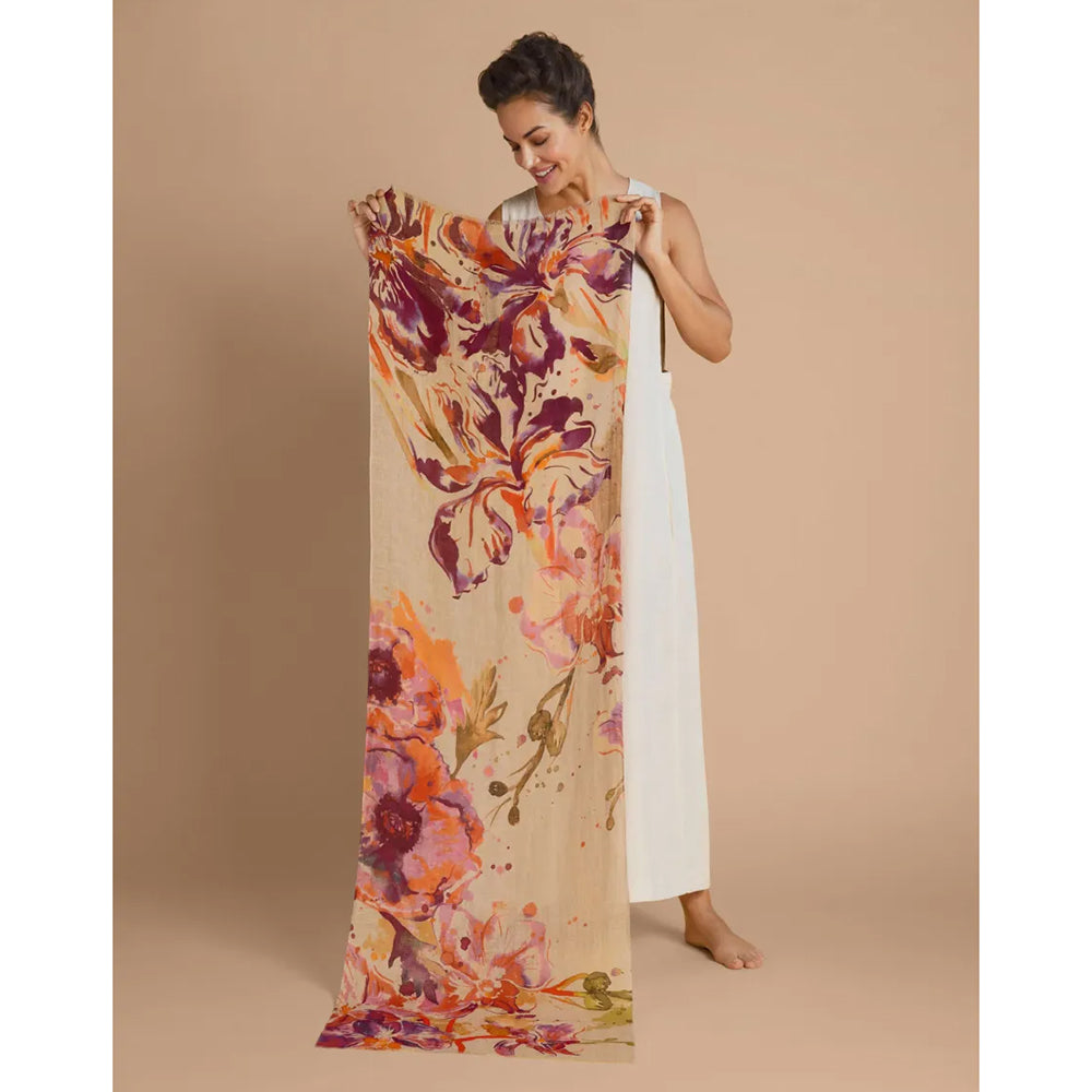 Powder 100% Linen Scarf – DeWaldens Garden Centre