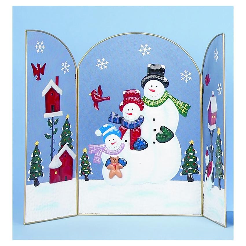 Premier Snowman Fireguard | DeWaldens Garden Centre | Xmas decorations