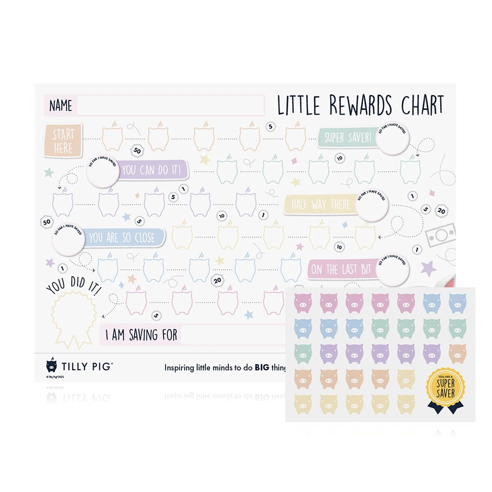 Tilly Pig Little Reward Chart & Stickers – DeWaldens Garden Centre